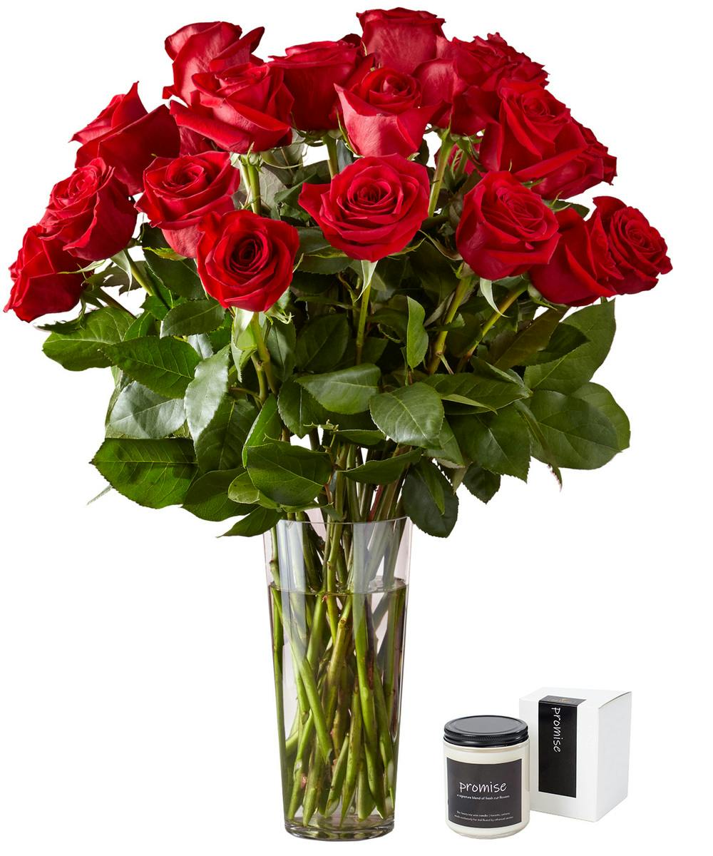 Promise Rose and Candle Set - Ital Florist Toronto