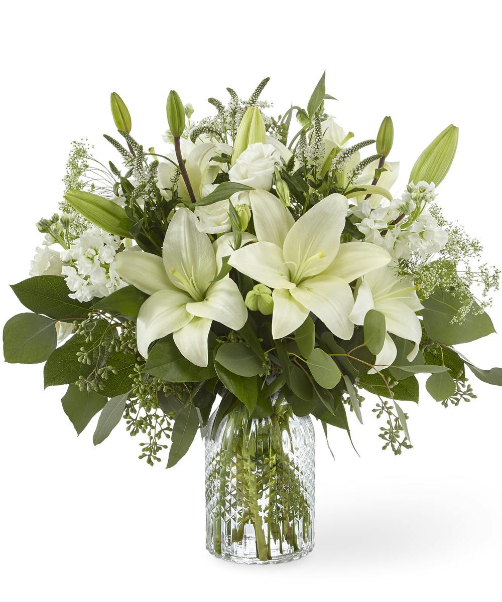 White Elegance Bouquet - Toronto Sympathy Flowers